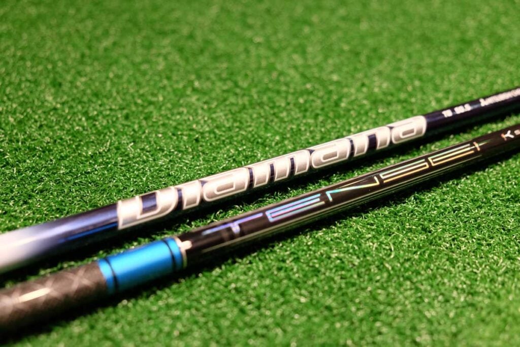 同じ“青”だけど違いは？ 三菱ケミカルの中調子系シャフト「TENSEI PRO BLUE 1K」と「Diamana TB」を比較試打 ...